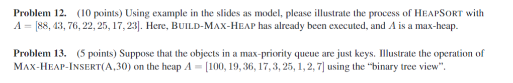 Solved Problem 12. (10 points) Using example in the slides | Chegg.com