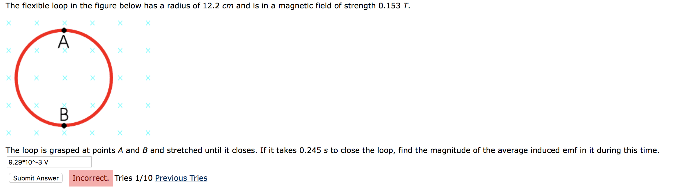 Solved The flexible loop in the figure below has a radius of | Chegg.com