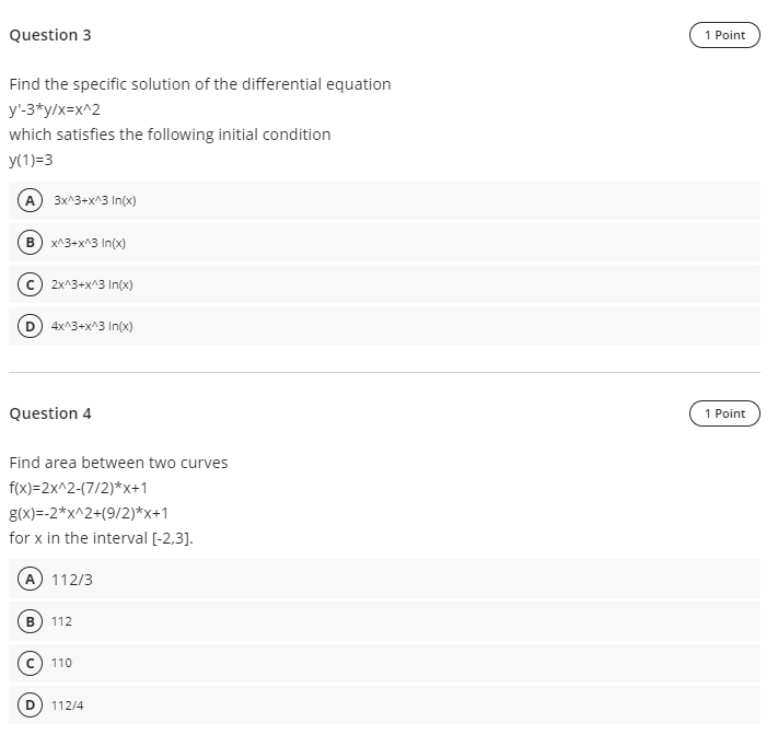 Solved Question 3Find the specific solution of the | Chegg.com