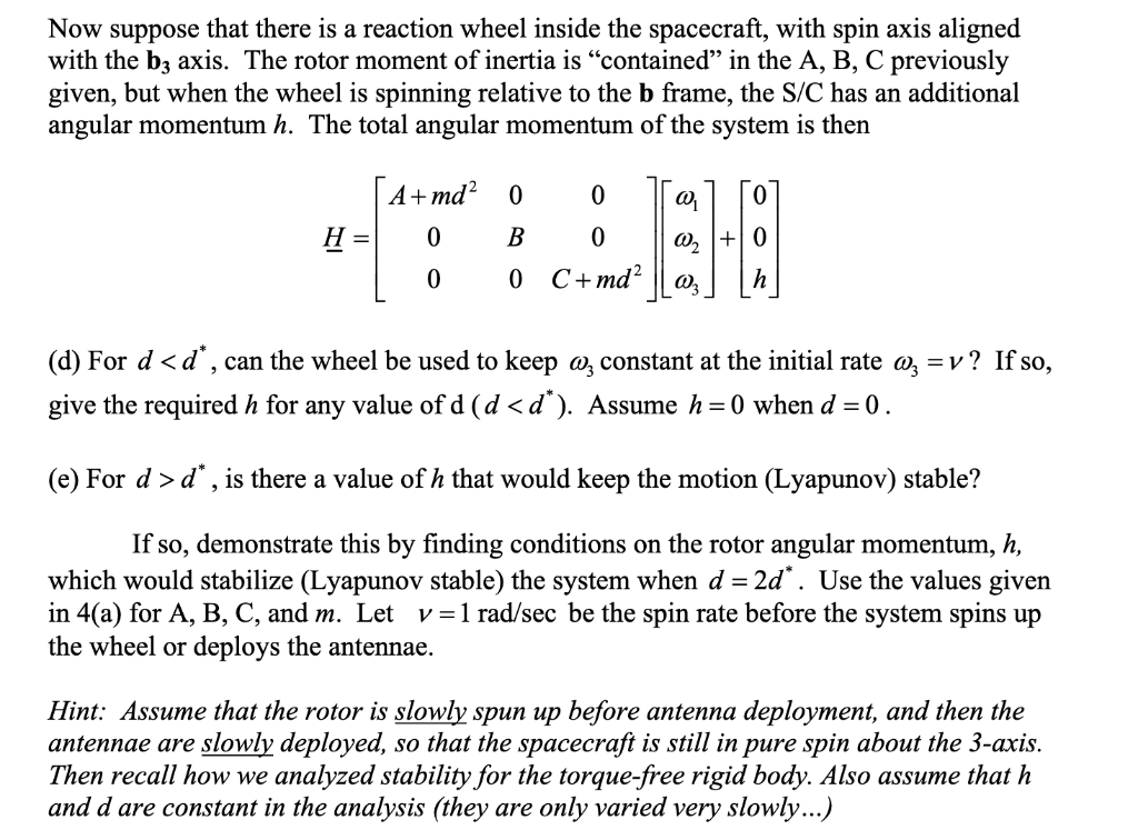 1) Consider the spacecraft shown in the figure below. | Chegg.com