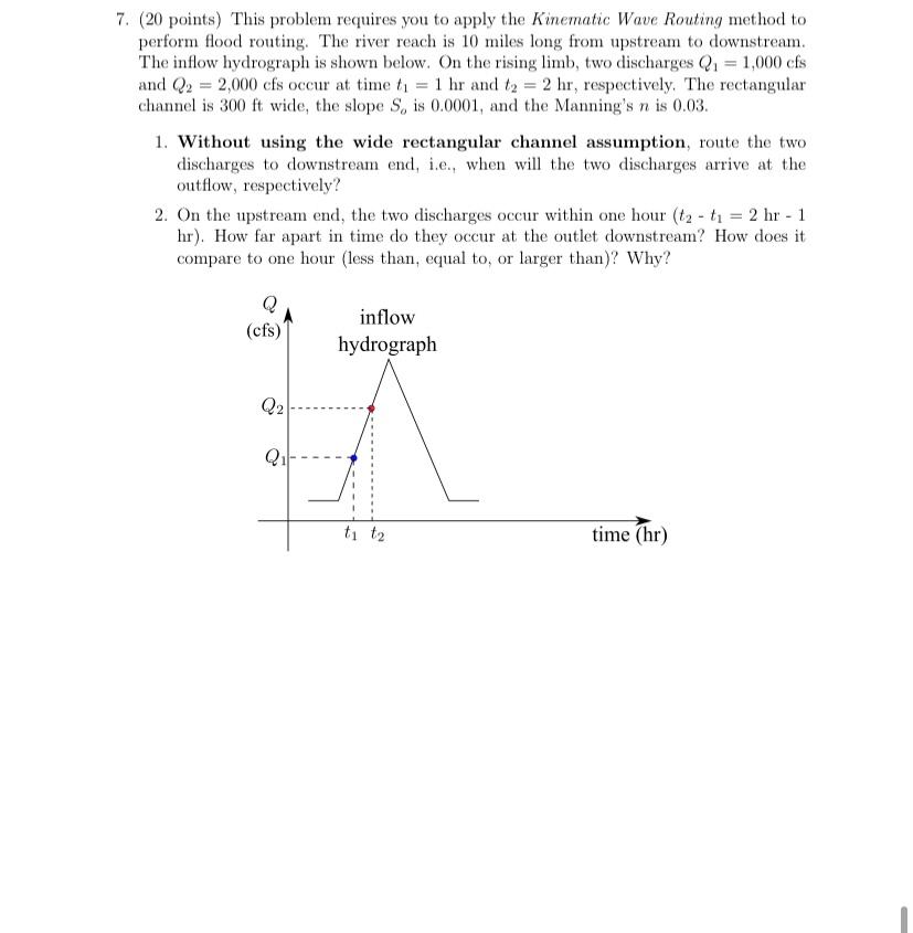Solved 7. (20 points) This problem requires you to apply the | Chegg.com