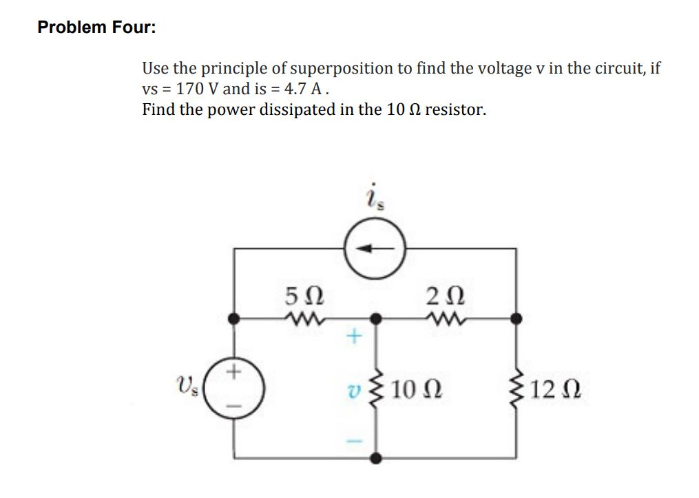 Solved Problem Four: Use the principle of superposition to | Chegg.com