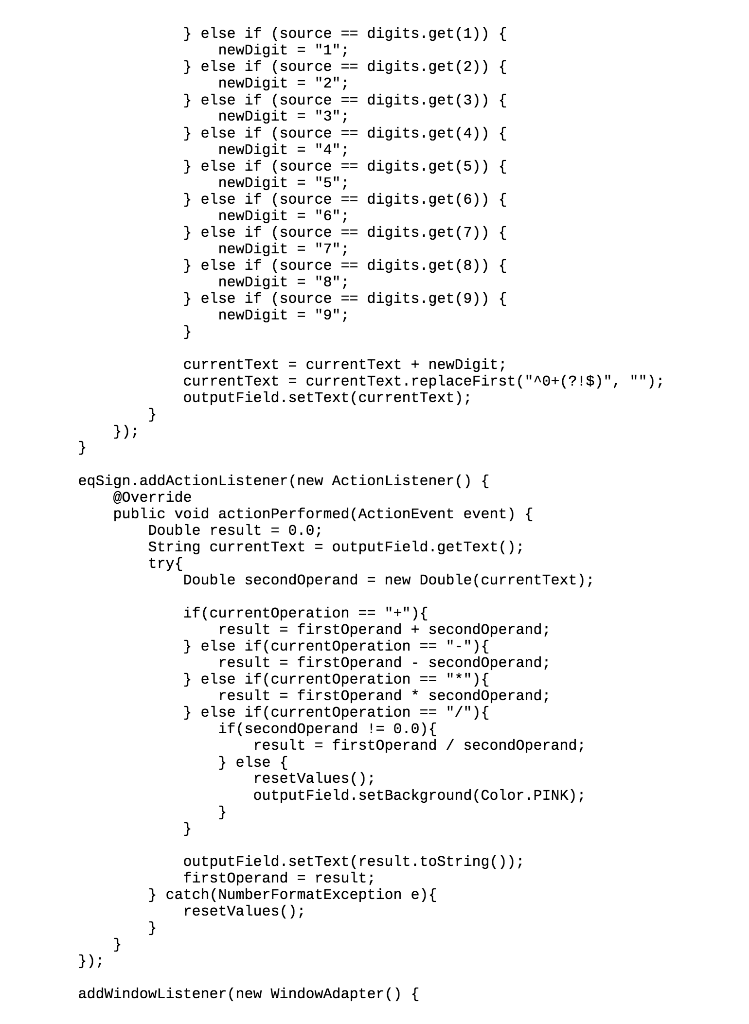 Solved Java: Exercise 1: Remember the calculator example I | Chegg.com
