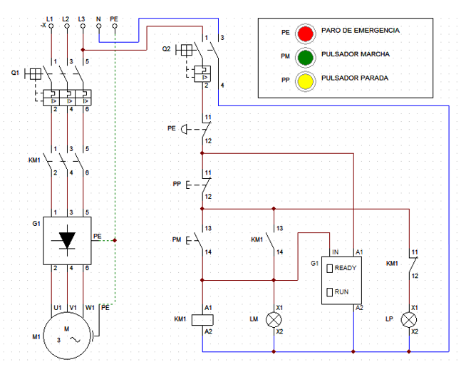 Solved Circuit 03 Starting And Stopping Of A Three Phase Chegg