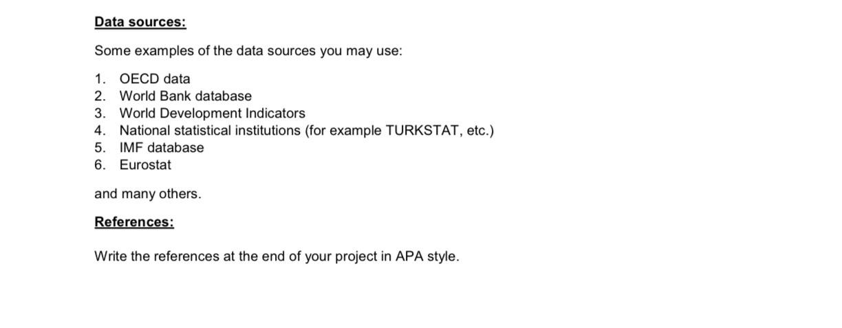 Solved In this project you are going to choose 3 countries | Chegg.com