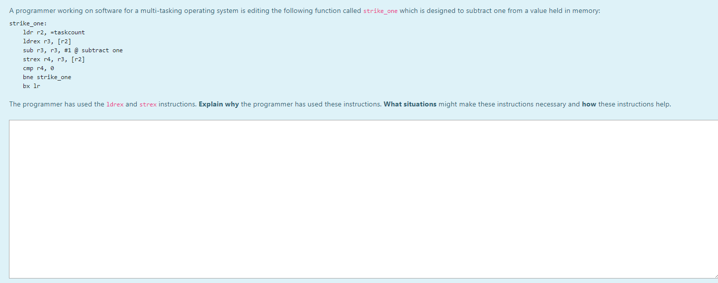 Solved A programmer working on software for a multi-tasking | Chegg.com