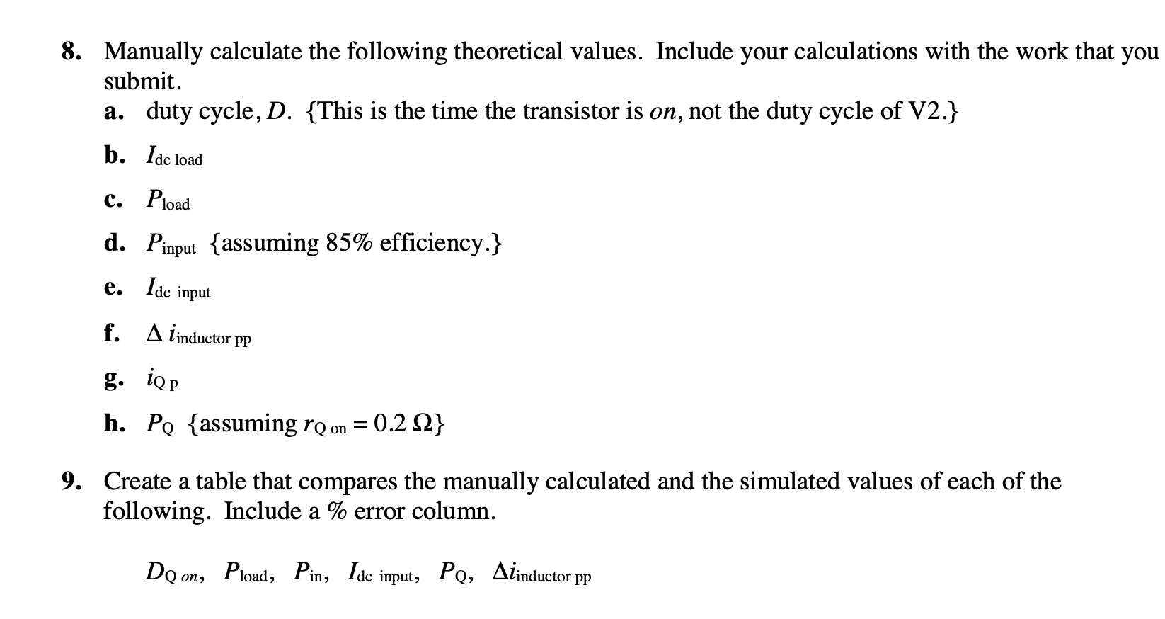 Solved 8. Manually calculate the following theoretical | Chegg.com