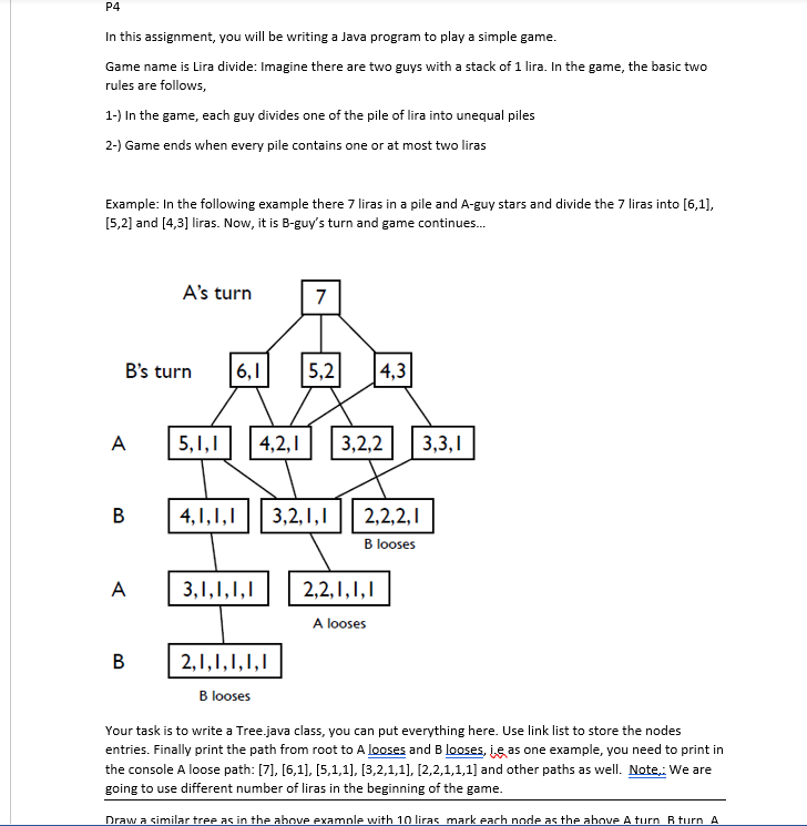 Draw a similar tree as in the above example with 10 | Chegg.com