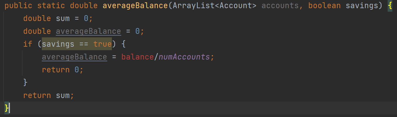 Solved I need help with this method public static double | Chegg.com