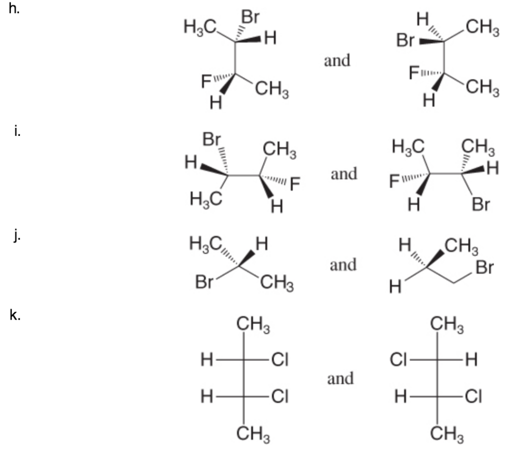 Solved A. Consider the following pairs of structures. | Chegg.com