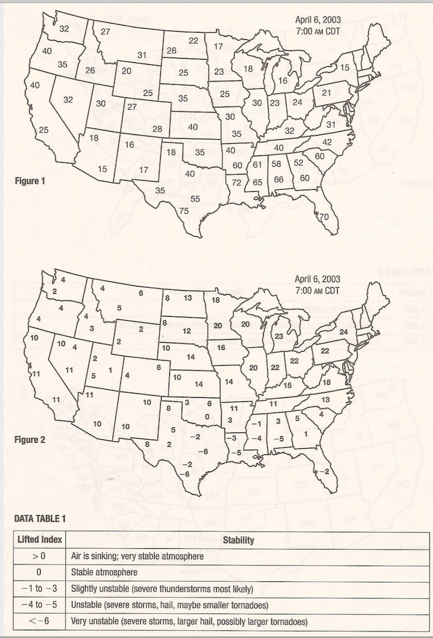 Solved Part B: Analyzing Lifted Index 1. Look at the map in | Chegg.com