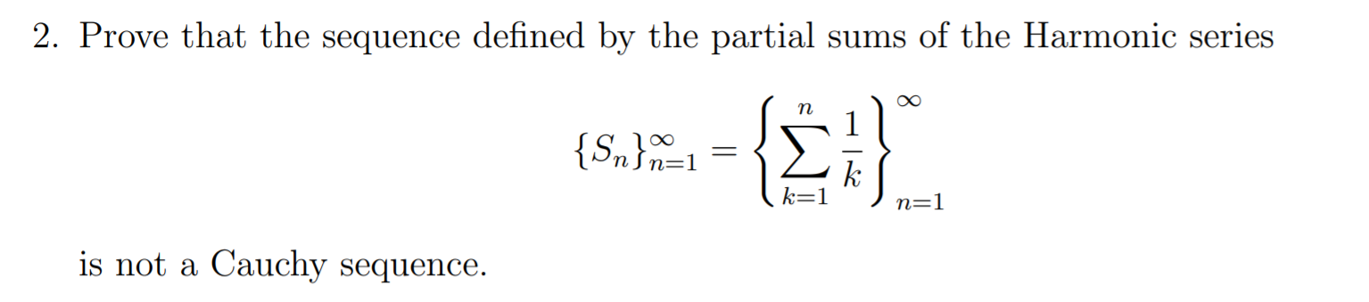 Solved 2. Prove that the sequence defined by the partial | Chegg.com