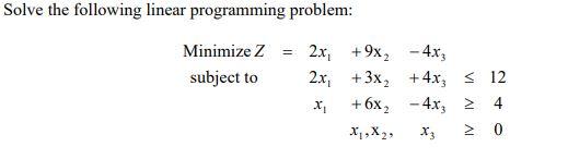 Solved Solve the following linear programming problem: | Chegg.com
