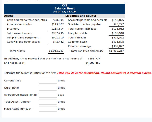 Solved Assets: Cash and marketable securities Accounts | Chegg.com