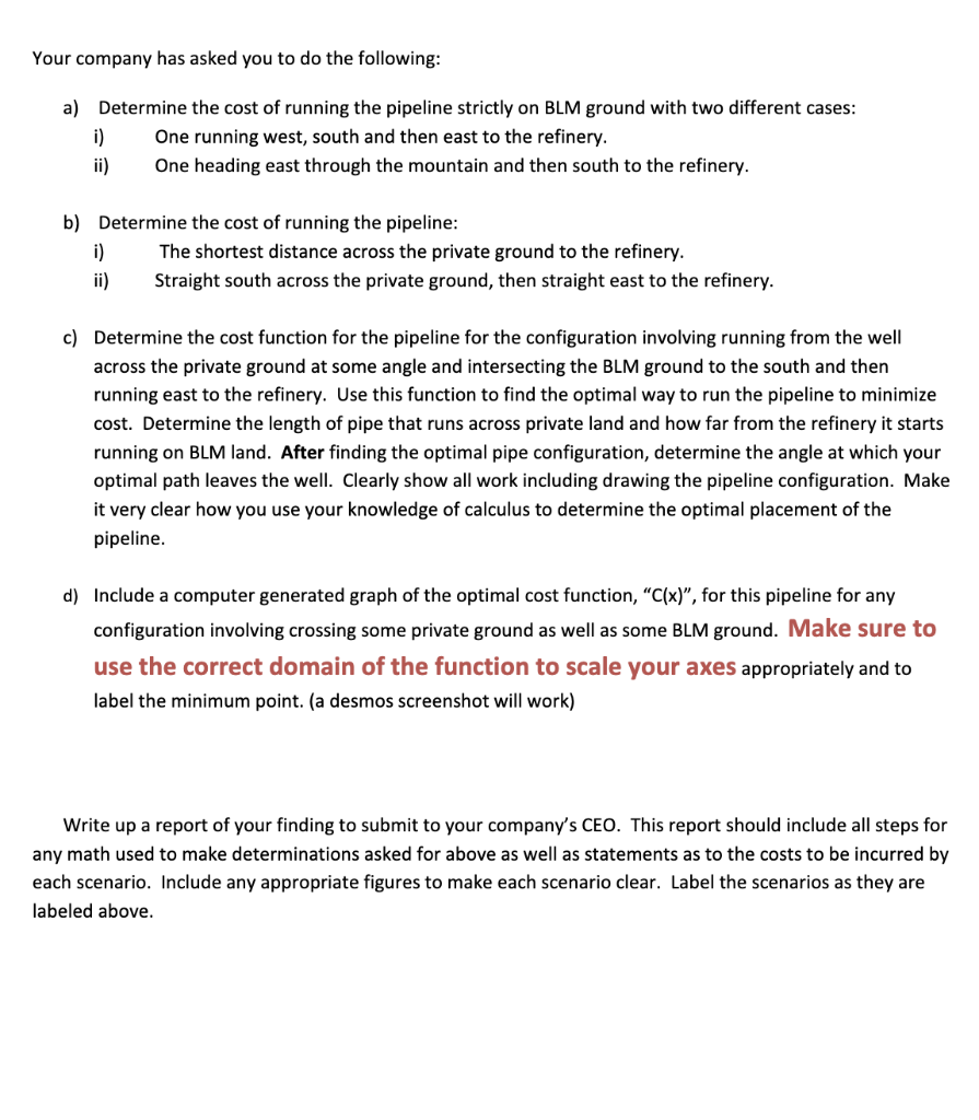 Solved Salt Lake CC, Math 1210 Pipeline Project The U.S. | Chegg.com