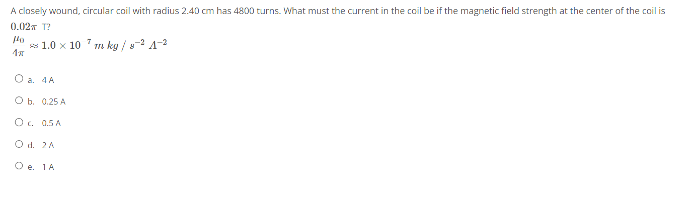 Solved A closely wound, circular coil with radius 2.40 cm | Chegg.com