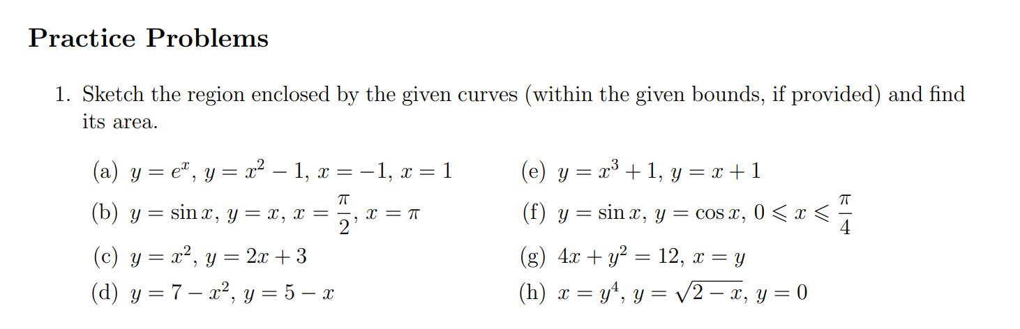 Solved Practice Problemssketch The Region Enclosed By The 