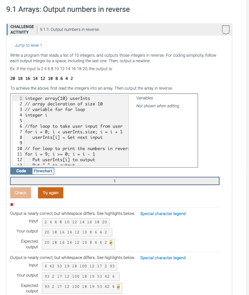 Solved 9 1 Arrays Output Numbers In Reverse CHALLENGE AC Chegg solved-9-1-arrays-output-numbers-in-reverse-challenge-ac-chegg