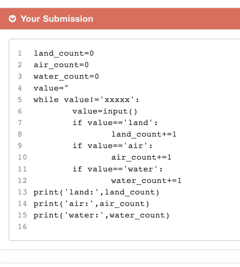 Solved Write a loop that reads strings from standard input | Chegg.com
