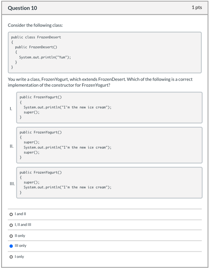 Solved Problems 3 - 4 refer to the following class meant to | Chegg.com