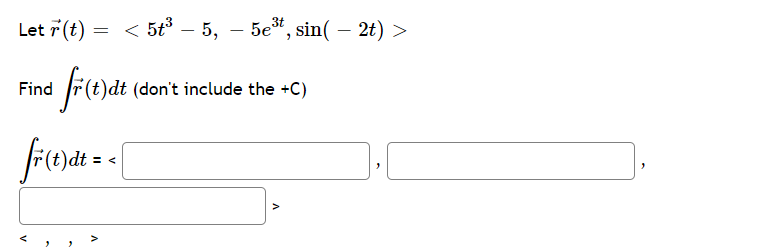 Solved Let r(t) = 3t 2 Find | Chegg.com