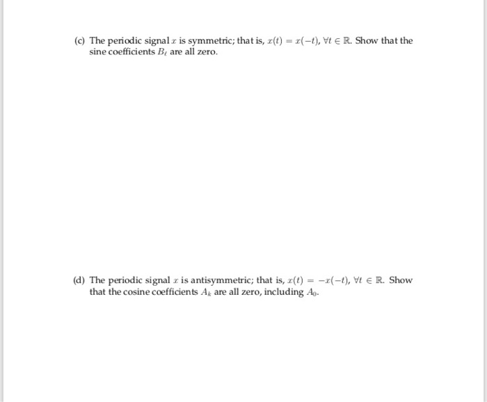 Solved HW3.11 (Continuous-Time Trigonometric Fourier Series | Chegg.com