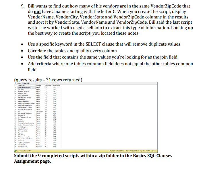 Solved In Sql Using A Company Accounts Payable Ap