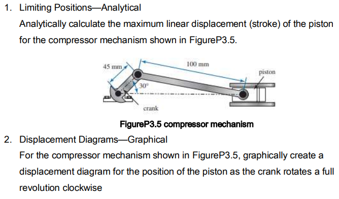 Solved 1. Limiting Positions—Analytical Analytically | Chegg.com
