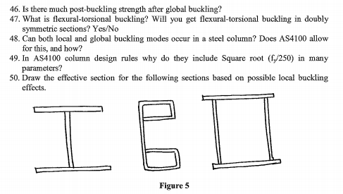 Solved 46. Is there much post-buckling strength after global | Chegg.com