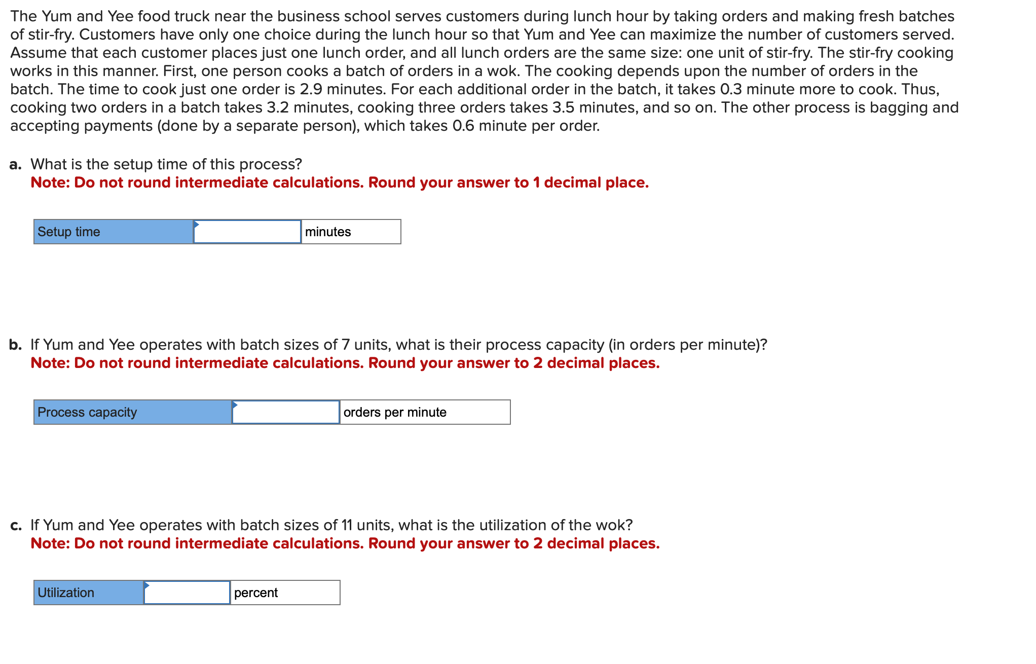 Solved D.) Calculate the batch size (in orders) that | Chegg.com