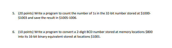 Solved 5. ( 20 points) Write a program to count the number | Chegg.com