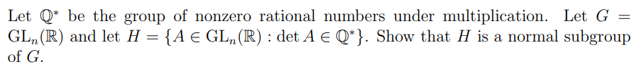 Solved Let Q∗ be the group of nonzero rational numbers under | Chegg.com
