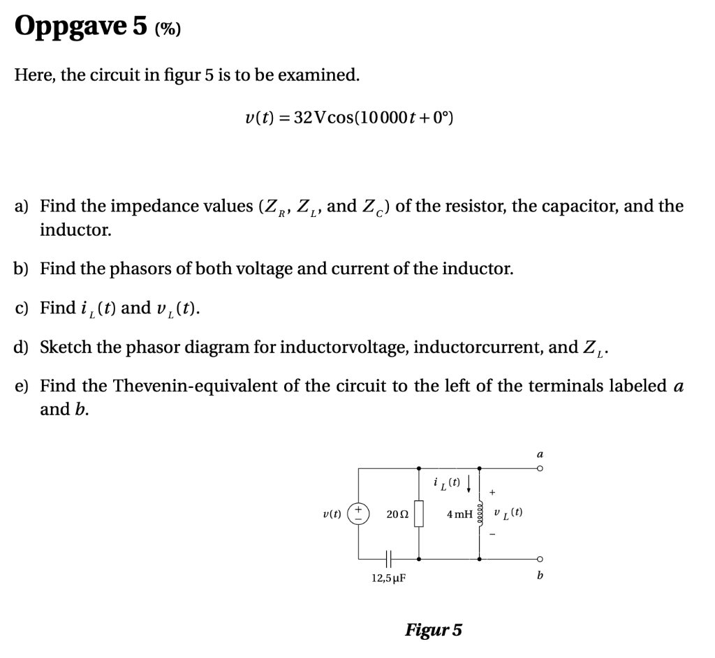 Solved Here, the circuit in figur 5 is to be examined. | Chegg.com