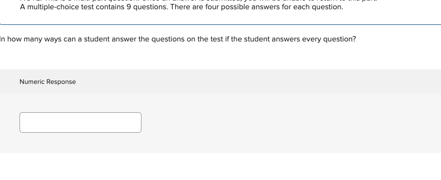 Solved A multiple-choice test contains 9 questions. There | Chegg.com