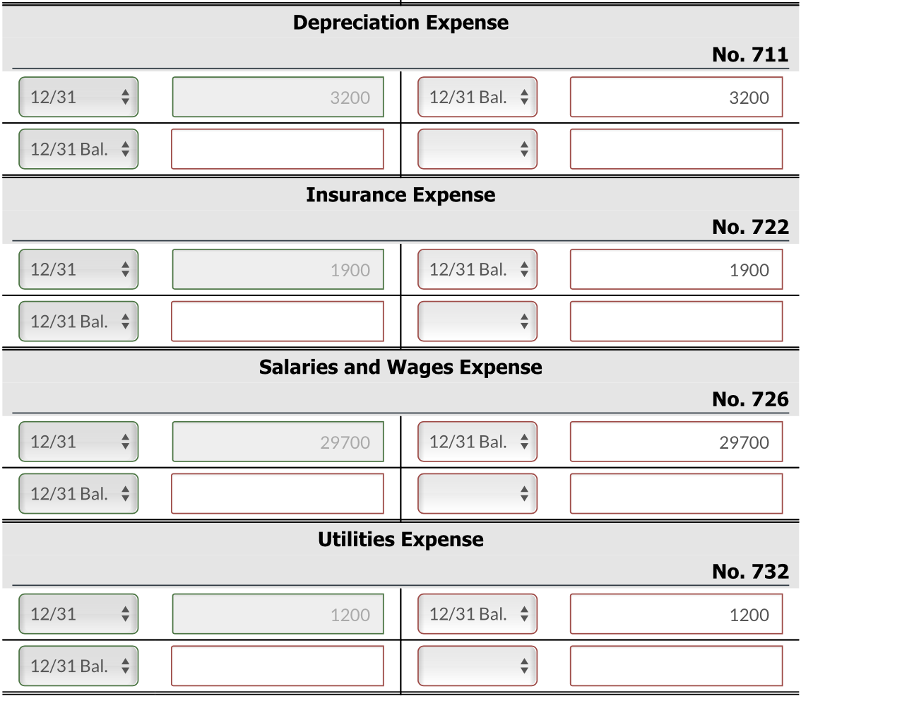Solved Bridgeport Company Worksheet For the Year Ended | Chegg.com