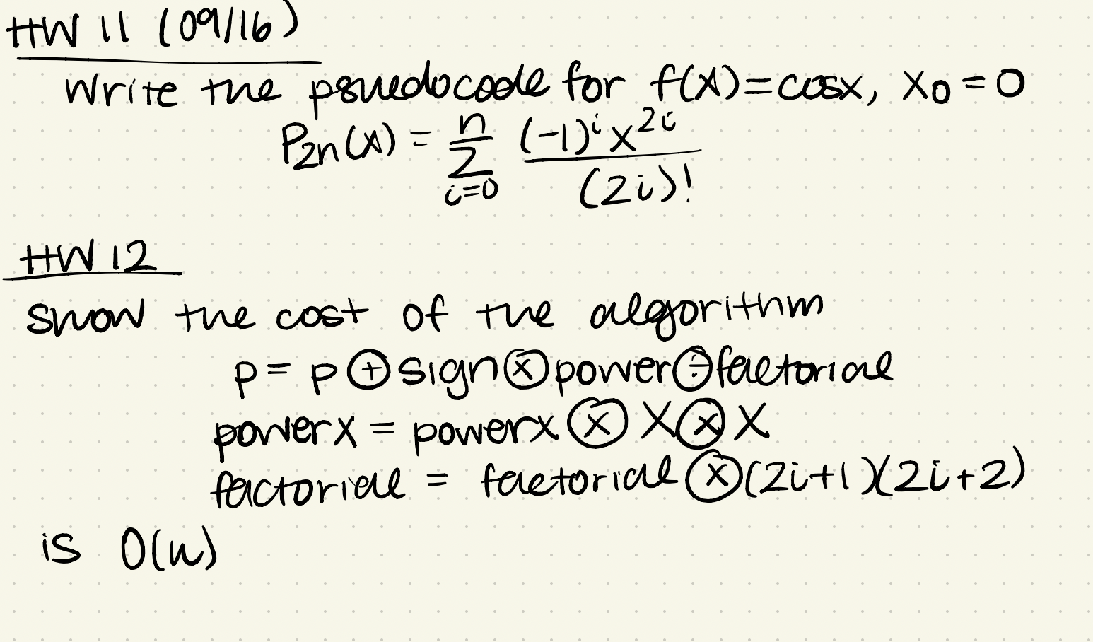 Solved Write the psuedocode for f(x)=cosx,x0=0 | Chegg.com