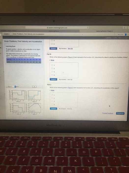 Solved haer2 Given Postions, Find Velocity and Acceleration | Chegg.com