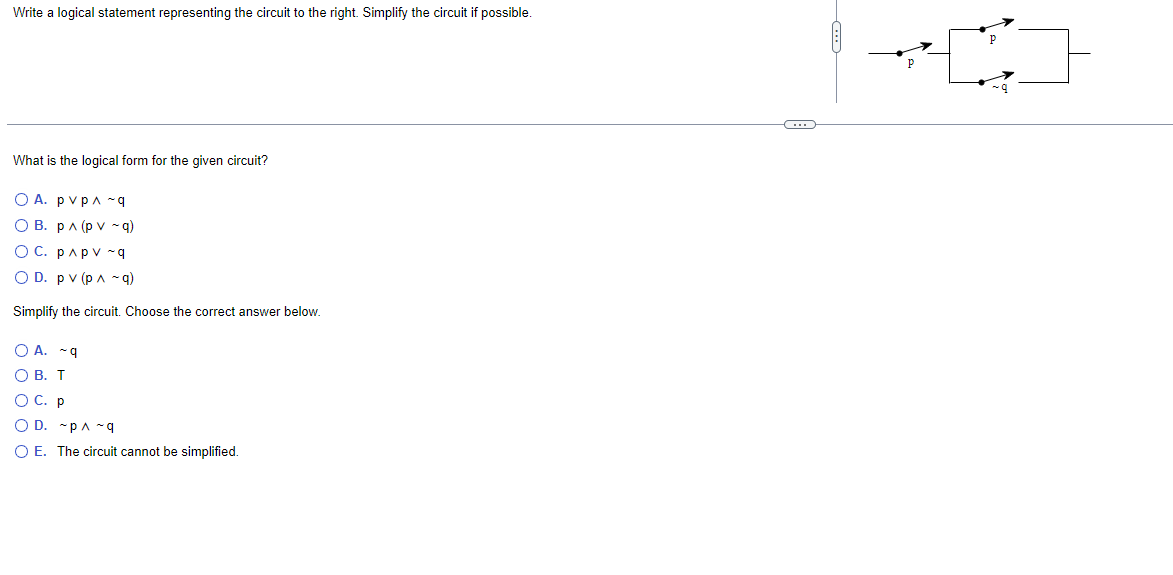 Solved Let p,q, and r represent the following simple | Chegg.com