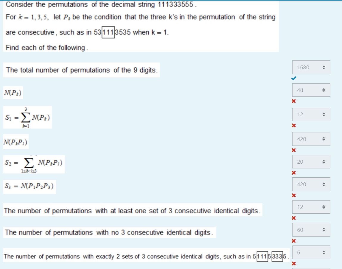 Solved Consider the permutations of the decimal string | Chegg.com