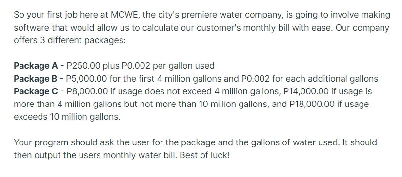 Solved So your first job here at MCWE, the city's premiere | Chegg.com