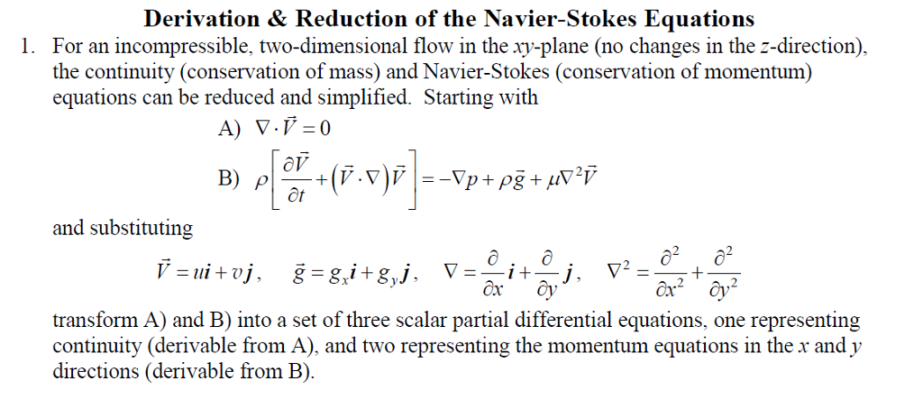 Navier Stokes Equation Derivation Ppt - Tessshebaylo Navier Stokes Equation Derivation Ppt - Tessshebaylo