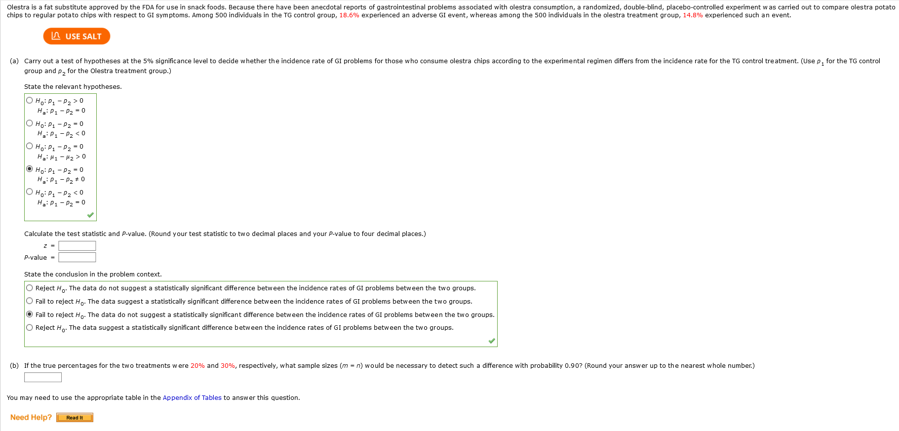 Solved Olestra is a fat substitute approved by the FDA for | Chegg.com