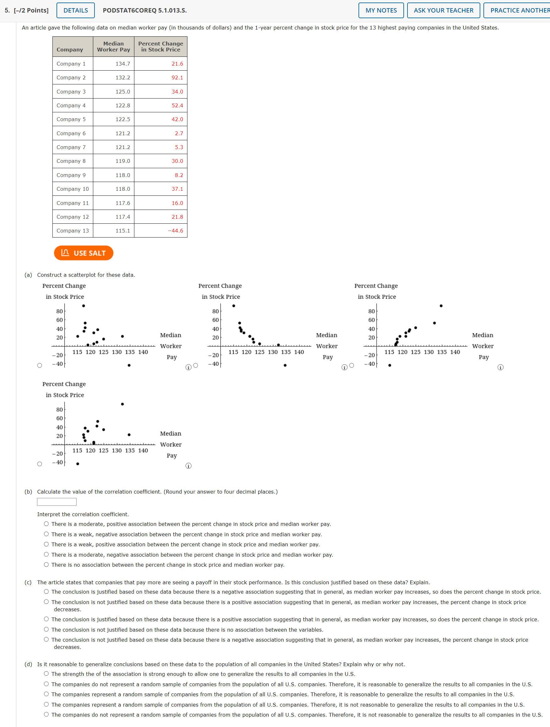 Solved (b) Calculate the value of the correlation | Chegg.com