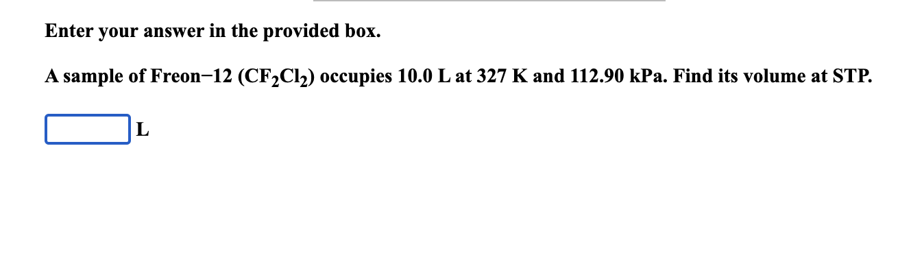 Solved Enter your answer in the provided box. A sample of | Chegg.com