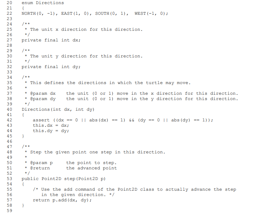 Solved The class Commands (Listing 2A) is an enum class. How | Chegg.com