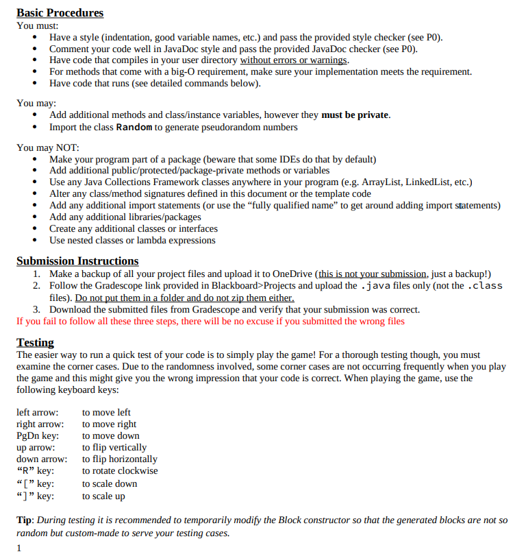 Basic ProceduresYou must:Have a style (indentation, | Chegg.com