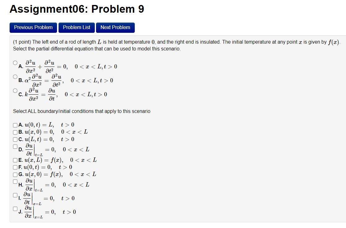 Solved Assignment06: Problem 9 Previous Problem Problem List | Chegg.com