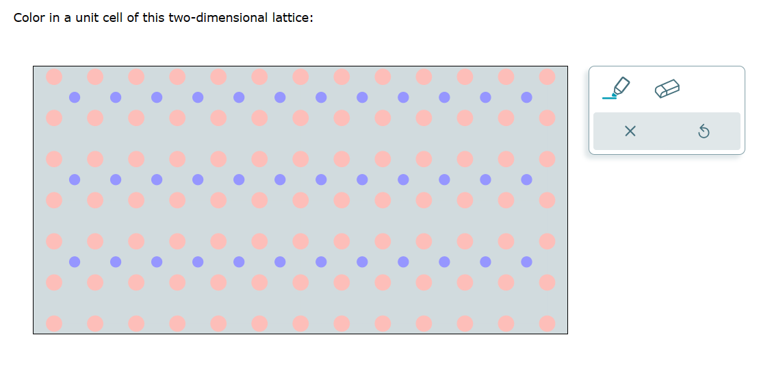 Solved Color in a unit cell of this two-dimensional lattice: | Chegg.com