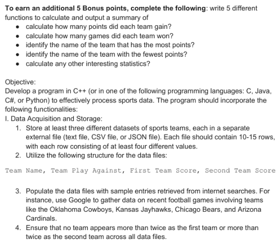 Solved To earn an additional 5 Bonus points, complete the | Chegg.com