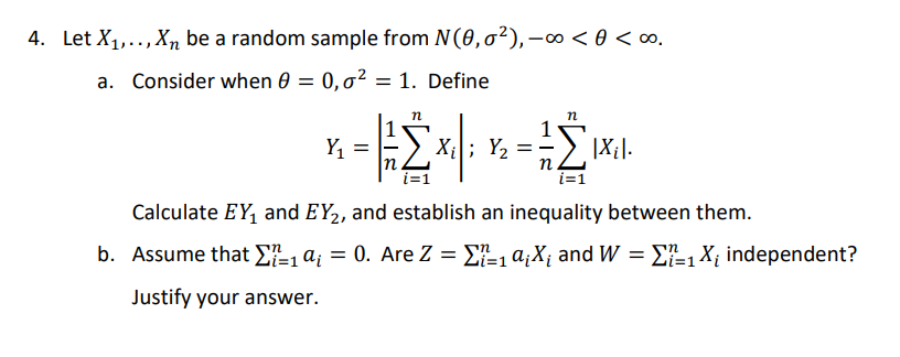 Solved et X1,…,Xn be a random sample from N(θ,σ2),−∞